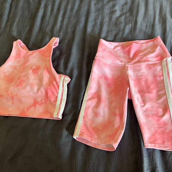 Aqua | Tops | Aqua Brand Light Pink Workout Set Shorts And Top | Poshmark